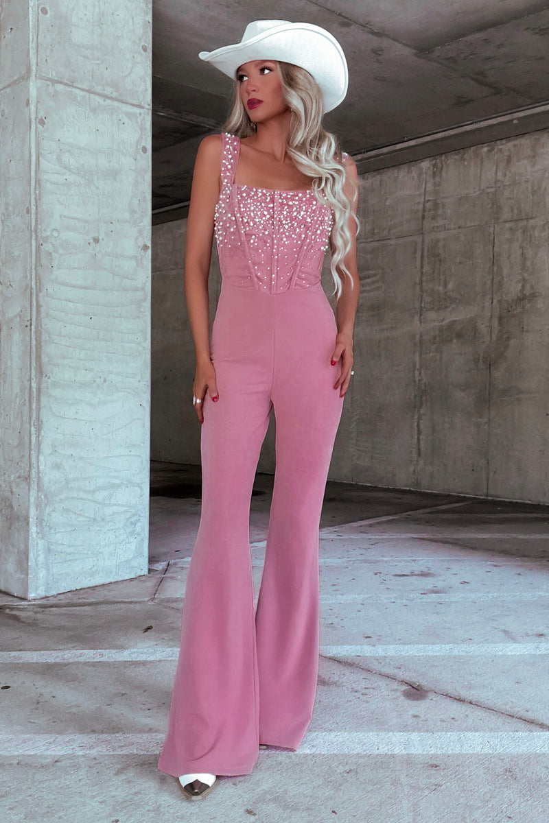 Alora Pearl Jumpsuit – Matte Blaque